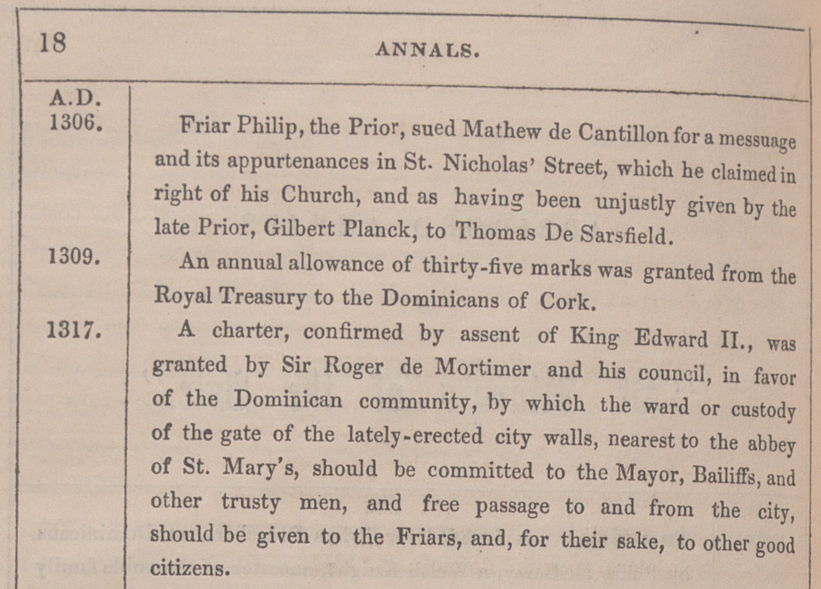 St Mary’s of the Isle: The Dominican Friars in Medieval Cork/The Friary ...